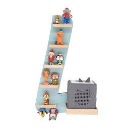 BOARTI Kinderregal Buchstabe L h&auml;ngend f&uuml;r Toniebox und Tonie Figuren platzsparendes Regal H. 47 x B. 32 x T. 19 Wandregal Musikbox und Figuren Aufbewahrung Magneteins&auml;tzen Aufbewahrungsregal Holz