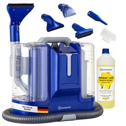 SOMMERTAL CompactCleaner WS450 5in1 + 1L Polsterreiniger, Ger&auml;t f&uuml;r Teppiche, Treppen, Polster, Sofa, Auto, Tiere, Flecken, Leistungsstarker 450w Motor, Waschsauger, mit Zubeh&ouml;r, Selbstreinigung