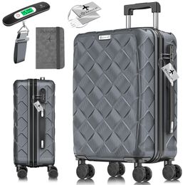 Kesser&reg; Reisekoffer Koffer ABS Hartschalenkoffer mit Zahlenschloss, Kofferwaage & Reisebrieftasche 360&deg; Rollen Koffer f&uuml;r Business & Reise Trolley