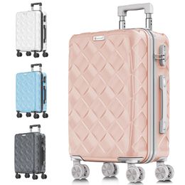 Kesser&reg; Reisekoffer Koffer ABS Hartschalenkoffer mit Zahlenschloss, Kofferwaage & Reisebrieftasche 360&deg; Rollen Koffer f&uuml;r Business & Reise Trolley