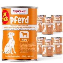 Supravit Hundenassfutter 6 x 820g Pferd