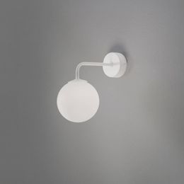 Wandlampe Astral, wei&szlig;, Ausladung 22 cm, Stahl/Glas