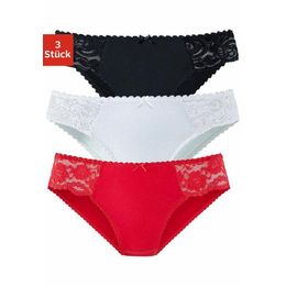 PETITE FLEUR BY LASCANA Jazz-Pants Slips mehrfarbig Gr. 36/38 f&uuml;r Damen. Mit Schleife, Spitze. K&ouml;rpernah. Nachhaltig.