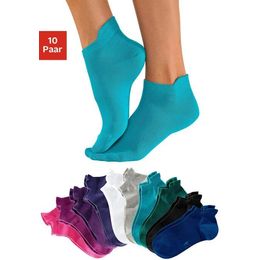 Kangaroos Sneakersocken 'Damen Sneaker Socken Kurze Socken Sportsocken Fitness Reisen Alltag' mehrfarbig Gr. 39-42 f&uuml;r Damen. Elastisch. Nachhaltig.