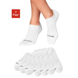 active by Lascana LASCANA ACTIVE Sneakersocken 'Kurze Sportsocken, Atmungsaktive Laufsocken Damen' wei&szlig; Gr. 35-38 f&uuml;r Damen. Elastisch. Nachhaltig.