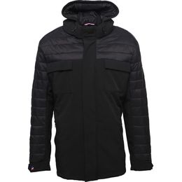 Peak Mountain Hybridparka "Cantheon" in Schwarz - 72% | Gr&ouml;&szlig;e XL | Herrenjacken