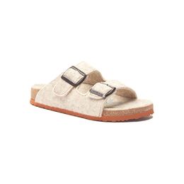 Comfortfusse Woll-Pantoletten in Beige - 50% | Gr&ouml;&szlig;e 42 | Damen-pantoletten