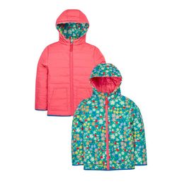 frugi Wende-Steppjacke "Toasty" in Pink/ Bunt - 48% | Gr&ouml;&szlig;e 116/122 | Kinderjacken