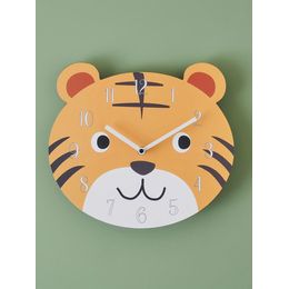 Bella Maison Wanduhr "Tiger" in Orange - (B)28 x (H)26 cm - 54% | Damen-uhren
