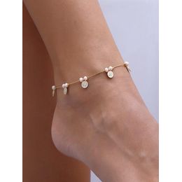 Nakkash Vergold. Fu&szlig;kettchen mit Schmuckelementen - 81% | Schmuck