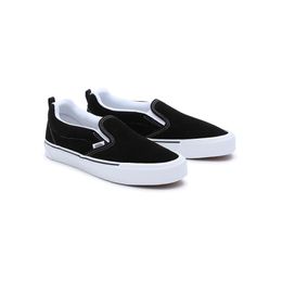 Vans Leder-Slipper "Knu" in Schwarz/ Wei&szlig; - 58% | Gr&ouml;&szlig;e 40,5 | Damen-schuhe-halbschuhe