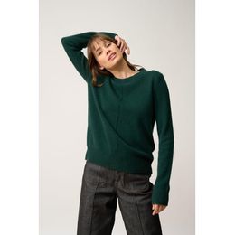 Just Cashmere Kaschmir-Pullover "Emma" in Dunkelgr&uuml;n - 61% | Gr&ouml;&szlig;e L | Damen-pullover-cardigans