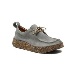 Comfortfusse Leder-Schn&uuml;rschuhe in Grau - 50% | Gr&ouml;&szlig;e 38 | Damen-schnuerschuhe