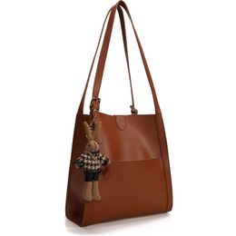 Lucky Bees Schultertasche in Braun - (B)29 x (H)30 x (T)12 cm - 63% | Damen-taschen
