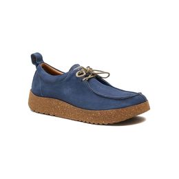Comfortfusse Leder-Schn&uuml;rschuhe in Blau - 50% | Gr&ouml;&szlig;e 42 | Damen-schnuerschuhe