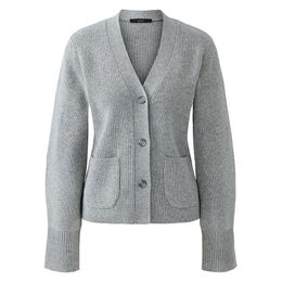 Oui Cardigan in Grau - 47% | Gr&ouml;&szlig;e 42 | Damen-pullover-cardigans