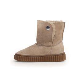 Naturino Lammfell-Winterstiefel "Pemmy" in Beige - 48% | Gr&ouml;&szlig;e 34 | Kinderstiefel