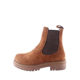 D.Moro Leder-Chelsea-Boots in Hellbraun - 48% | Gr&ouml;&szlig;e 40 | Stiefeletten