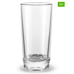 Holme Gaard 2er-Set: Longdrinkgl&auml;ser "Prism" in Transparent - 400 ml - 37% | Gedeckter-tisch