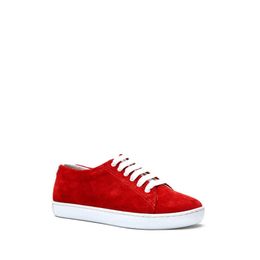 Comfortfusse Leder-Sneakers in Rot - 50% | Gr&ouml;&szlig;e 36 | Damen-sneakers