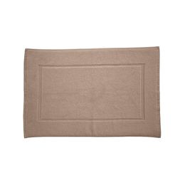 Soft by Perle de Coton Badvorleger in Taupe - 77% | Gr&ouml;&szlig;e 50x80 cm | Heimtextilien-badematten
