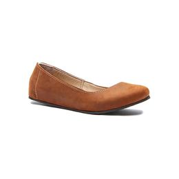 Comfortfusse Leder-Ballerinas in Braun - 50% | Gr&ouml;&szlig;e 38 | Damen-ballerinas