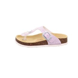 Superfit Leder-Zehentrenner in Lila/ Silber - 22% | Gr&ouml;&szlig;e 39 | Kindersandalen