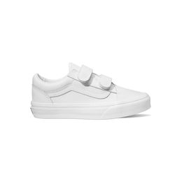 Vans Leder-Sneakers "Old Skool V" in Wei&szlig; - 60% | Gr&ouml;&szlig;e 27,5 | Kindersneakers