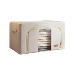 Joybos Faltbare Kleiderbox in Beige - 24 l - 60% | Kisten-koerbe