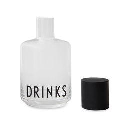 Design Letters Karaffe "Drinks" in Schwarz - 500 ml - 32% | Gedeckter-tisch