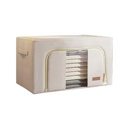 Joybos Faltbare Kleiderbox in Beige - 100 l - 57% | Kisten-koerbe