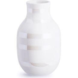 K&Auml;HLER DESIGN K&auml;hler Vase "Omaggio" in Wei&szlig;/ Perlmutt - (H)12,5 cm - 43% | Kerzen-vasen