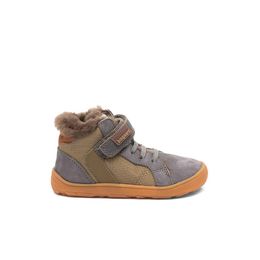 bisgaard Leder-Barfu&szlig;schuhe "Rafael" in Grau/ Khaki - 42% | Gr&ouml;&szlig;e 31 | Kindersneakers