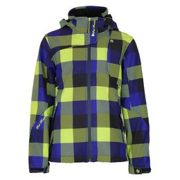 Peak Mountain Softshelljacke in Blau/ Gelb - 60% | Gr&ouml;&szlig;e 152 | Kinder-outdoor-jacken