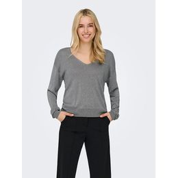 Jacqueline de Yong JDY Pullover "Bodilla" in Grau - 40% | Gr&ouml;&szlig;e S | Damen-pullover-cardigans