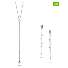 Eclat d'Argent 2tlg. Schmuckset: Halskette und Ohrstecker - 65% | Schmuck