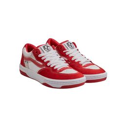 Vans Leder-Sneakers "Rowan 2" in Rot/ Wei&szlig; - 54% | Gr&ouml;&szlig;e 43 | Herrensneakers