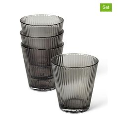 Rosendahl 4er-Set: Wassergl&auml;ser "Grand Cru" in Grau - 260 ml - 46% | Gedeckter-tisch