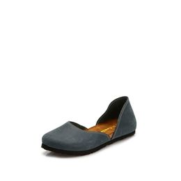 Comfortfusse Leder-Ballerinas in Dunkelblau - 52% | Gr&ouml;&szlig;e 42 | Damen-ballerinas