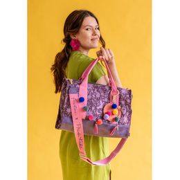 Fritzi aus Preussen Fritzi aus Preu&szlig;en Schultertasche "Frida Kahlo" in Pflaume/ Rosa - (B)40 x (H)29,5 x (T)14 cm - 36% | Damen-taschen