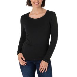Timezone Longsleeve in Schwarz - 63% | Gr&ouml;&szlig;e L | Damen-tops