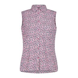 CMP Funktionsbluse in Rosa/ Wei&szlig; - 49% | Gr&ouml;&szlig;e 46 | Damen-blusen