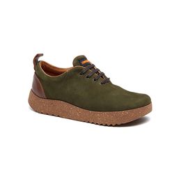 Comfortfusse Leder-Sneakers in Khaki - 50% | Gr&ouml;&szlig;e 45 | Damen-sneakers