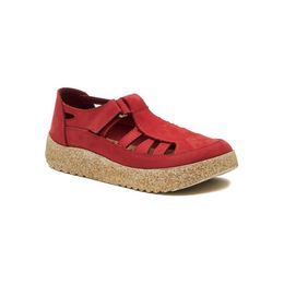 Comfortfusse Leder-Slipper in Rot - 50% | Gr&ouml;&szlig;e 36 | Damen-schuhe-halbschuhe