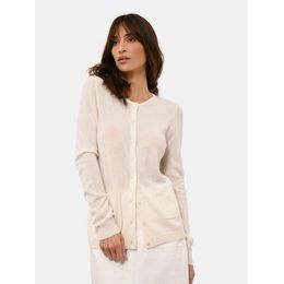 Just Cashmere Kaschmir-Cardigan "Katharine" in Creme - 61% | Gr&ouml;&szlig;e M | Damen-pullover-cardigans