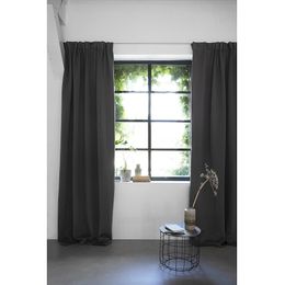 LIFA LIVING Vorhang in Anthrazit - 75% | Gr&ouml;&szlig;e 150x250 cm | Gardinen-vorhaenge