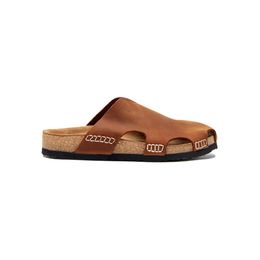Comfortfusse Leder-Clogs in Hellbraun - 50% | Gr&ouml;&szlig;e 37 | Damen-pantoletten