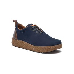 Comfortfusse Leder-Sneakers in Dunkelblau - 50% | Gr&ouml;&szlig;e 44 | Damen-sneakers