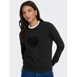 Jacqueline de Yong JDY Sweatshirt "Paris" in Schwarz - 43% | Gr&ouml;&szlig;e S | Damen-sweatshirts-jacken
