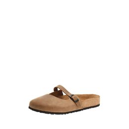 Comfortfusse Leder-Clogs in Sand - 52% | Gr&ouml;&szlig;e 37 | Damen-pantoletten
